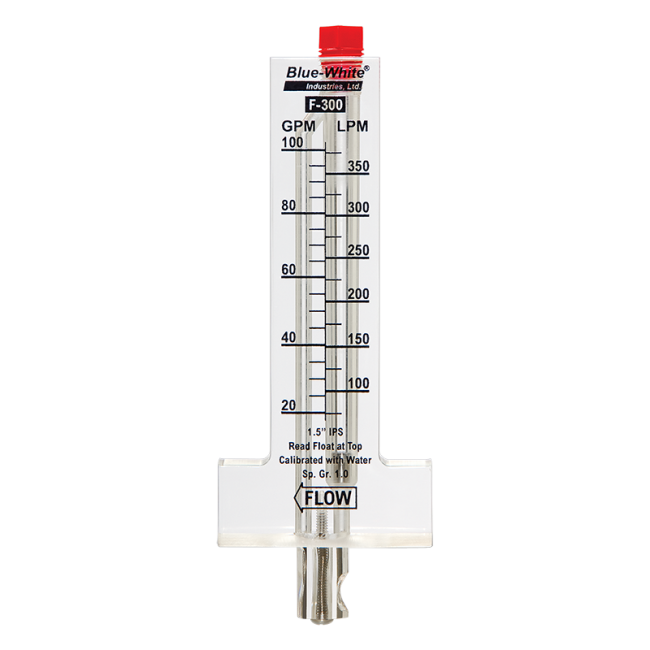 Blue-White Flowmeter - DreamPond